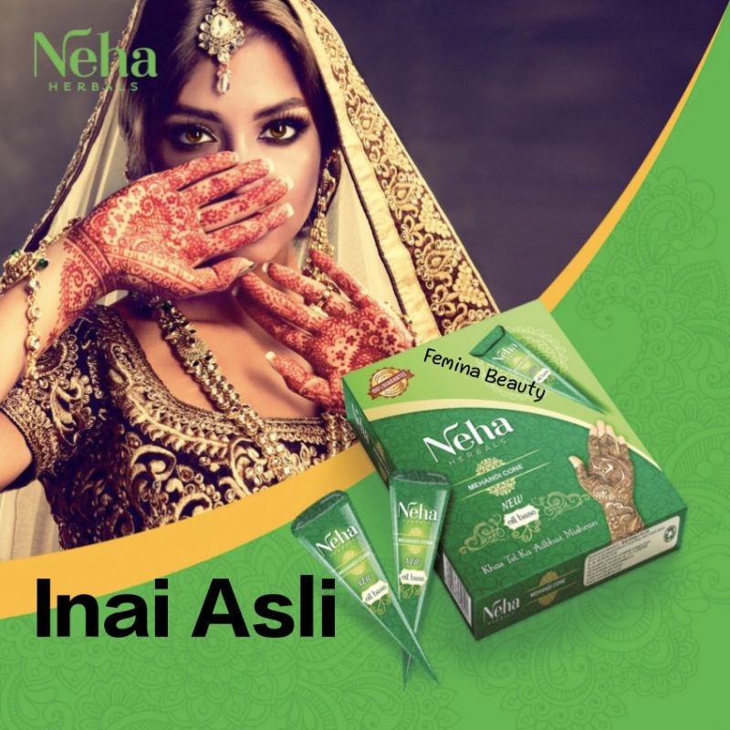 Natural Henna Halal Leaves Henna Finger Painting Enai | Shopee Philippines