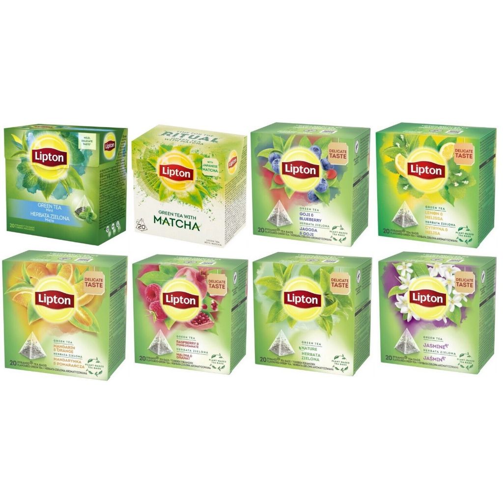LIPTON GREEN TEA (INTENSE MINT / GOJI & BLUEBERRY / RASPBERRY ...