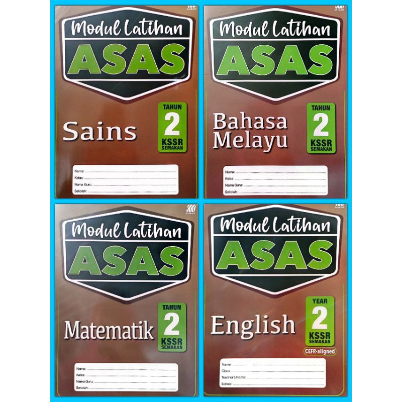 modul latihan asas 4 subjek bm,bi, mate,sains | Shopee Philippines