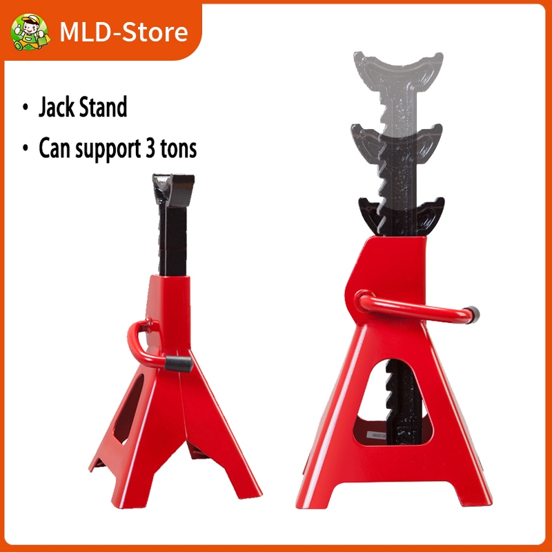MLD Foxsur 3 Ton Jack Stand Car Heavy Duty Rugged Repair Equipment (2 ...