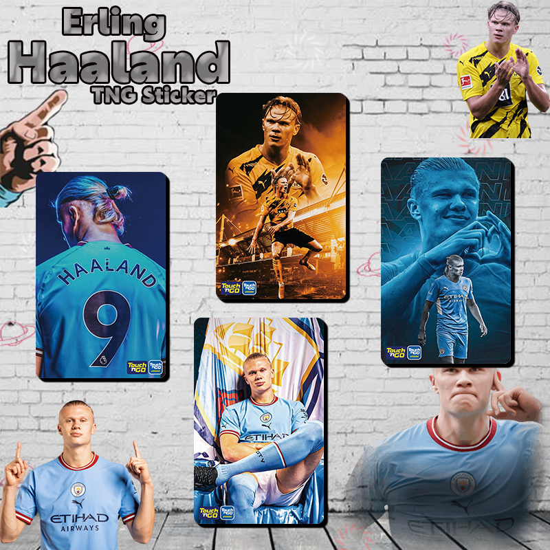 Erling Haaland TNG Sticker - Tng Touch N Go/Bank Card Sticker Cover ...