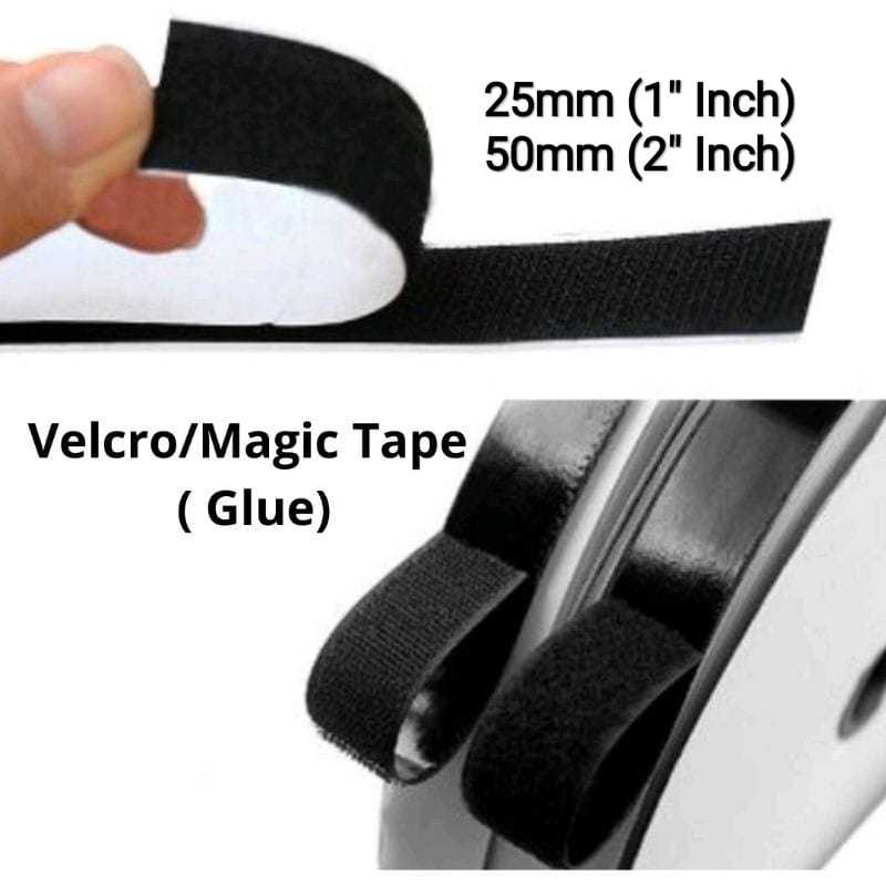 [1'' Inch, 2'' Inch]- Velcro Self Adhesive Tape/ Velcro Tape/ Magic Tape/ 魔术贴/ 相思帶 (1 meter Hook ...