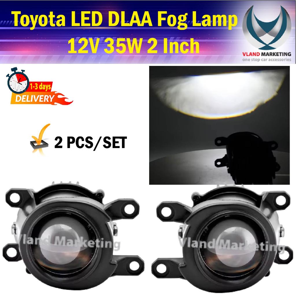 TOYOTA FOG LAMP DLAA LED TOYOTA NEW TY-5977-LED 2 INCH | Shopee Philippines