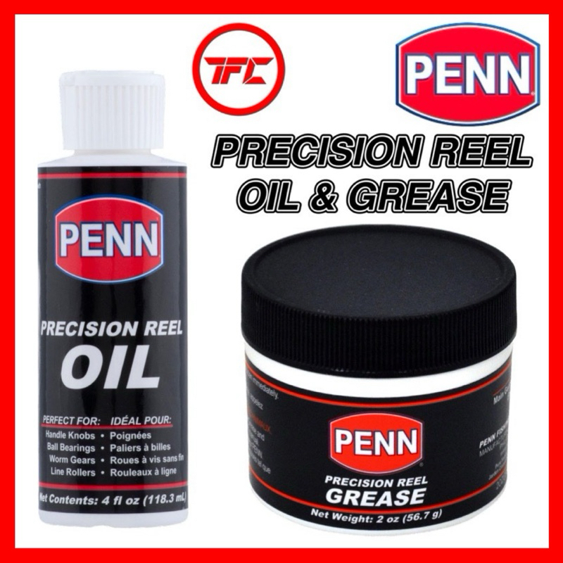 Penn Precision Reel Oil & Grease 2oz Service Maintenance Repair Gear ...