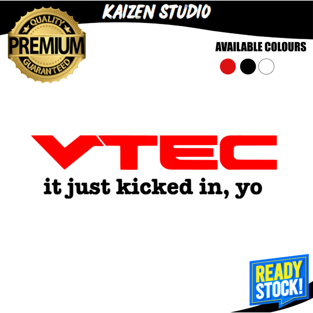 Kaizen Studio VTEC Machine by Honda Cutting Sticker Motorsports Racing ...