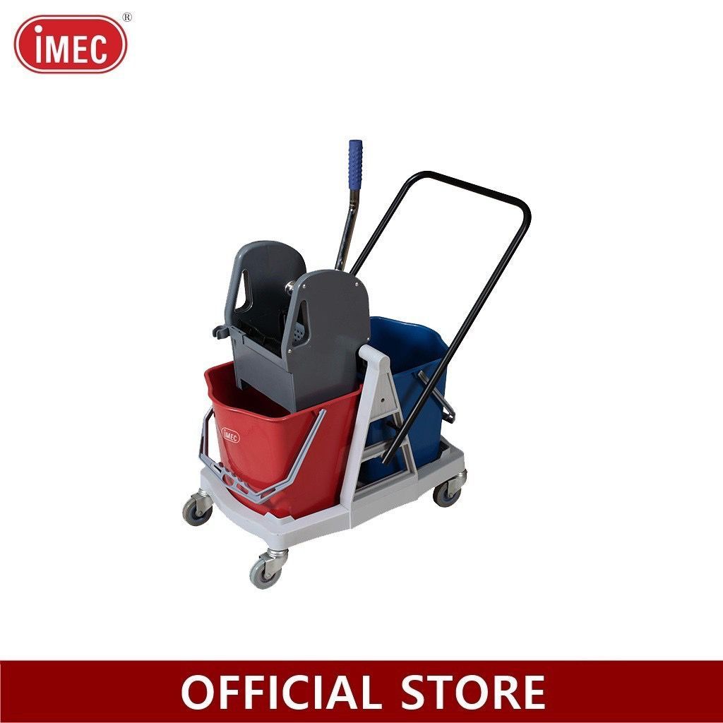 330-1230 IMEC TMP28/28-Twin Mop Bucket C/W Down Press Wringer 15L ...