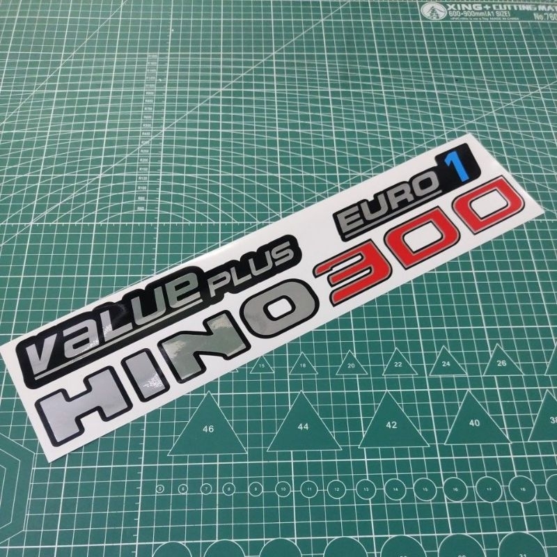 sticker hino 300 value plus euro1 replacement sticker | Shopee Philippines
