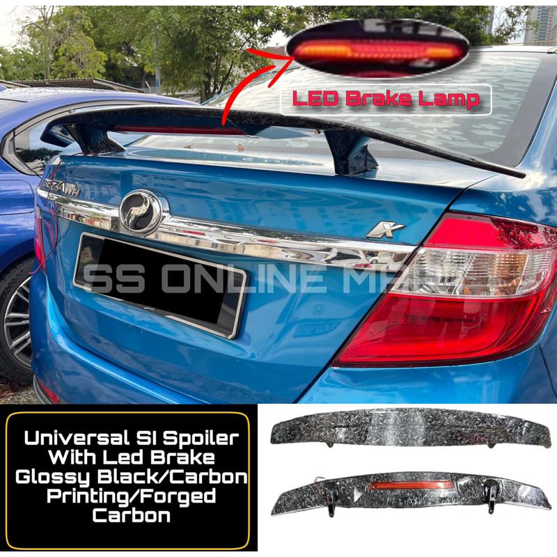 Perodua Bezza Car Sedan Spoiler Gt Spoiler SI Spoiler Glossy Black ...