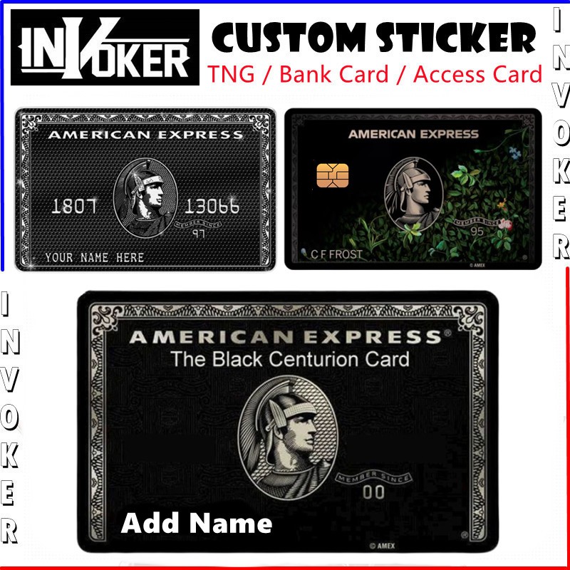 AMEX BLACK CARD - Touch n Go Card Sticker Cover / TNG CARD Sticker ...