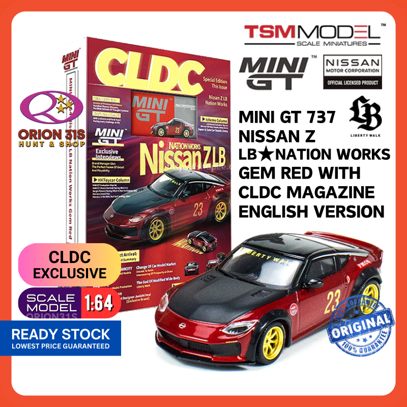 Mini GT 737 Nissan Z LB NATION WORKS Gem Red with CLDC Special Edition ...