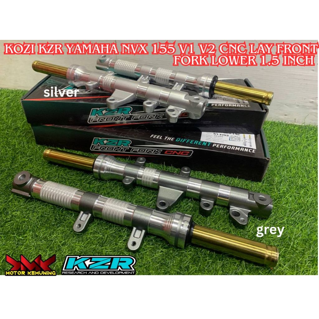 KOZI KZR YAMAHA NVX 155 V1 V2 CNC LAY FRONT FORK LOWER 1.5 INCH GOLD ...