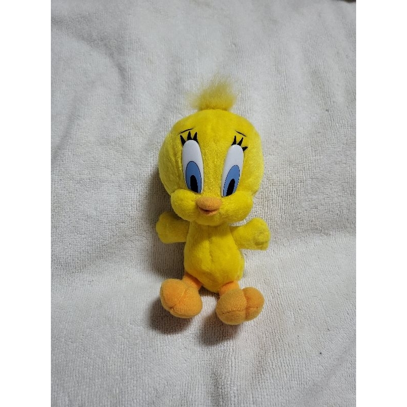 Authentic Warner Bros. Looney Tunes Tweety Bird Beanie Plush Soft Toy ...