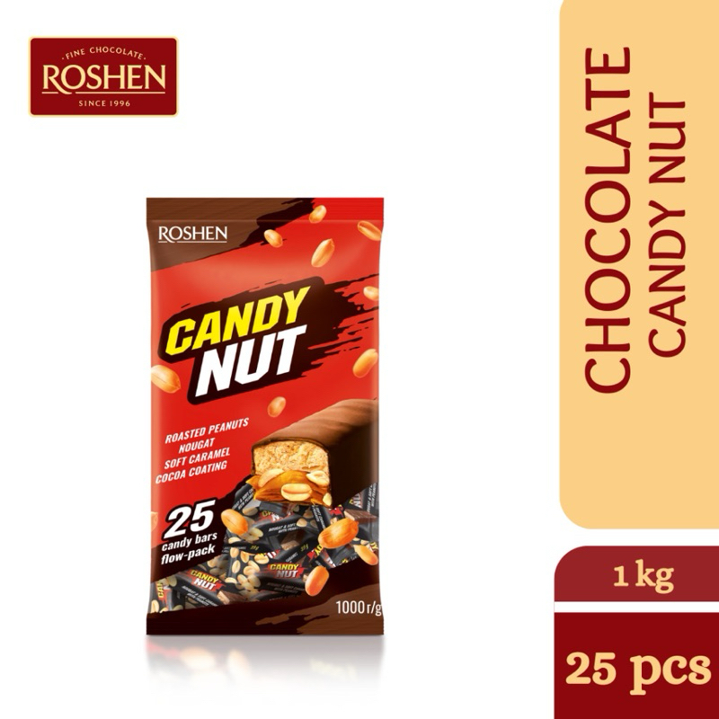 Roshen Candy Nut Nougat And Soft Caramel With Peanuts | Shopee Philippines