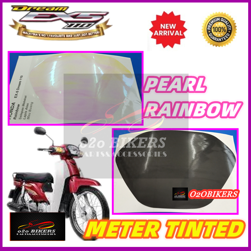 DREAM110 CARBURETOR METER STIKER TINTED EX5110 SMOKE & RAINBOW | Shopee ...