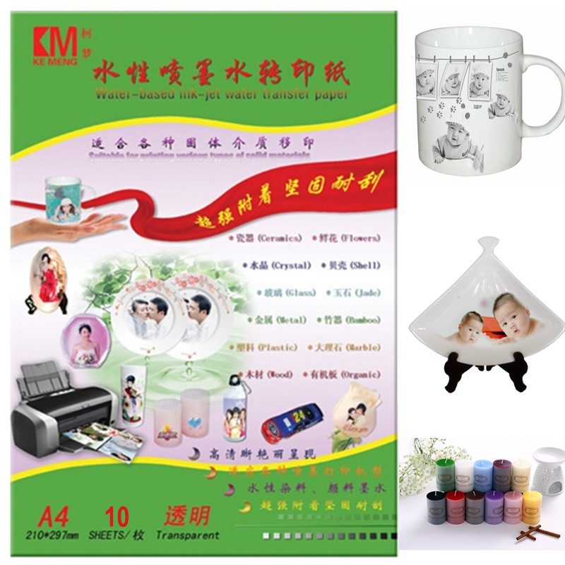 A4 Size Waterslide Inkjet Decal Water Transfer Printing Paper 10pcs ...