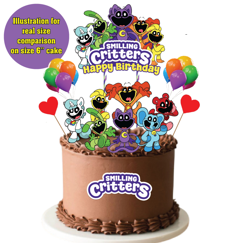 CATNAP THE SMILLING CRITTER High Quality Paper Cake Topper Kek Cake ...