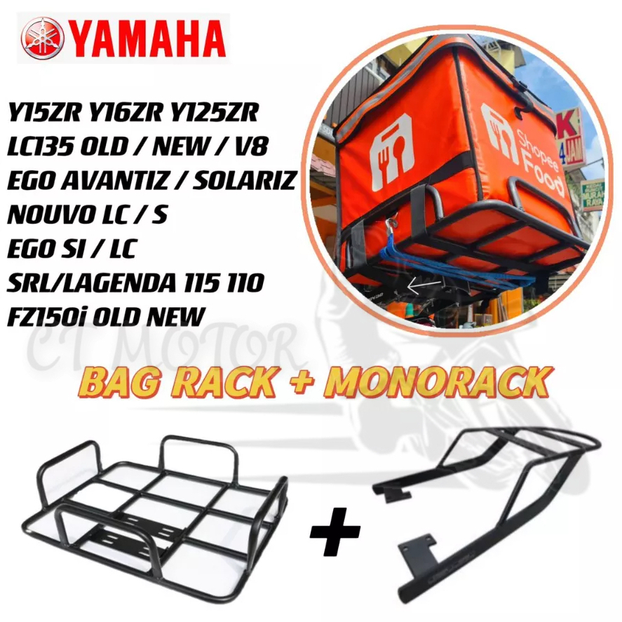 ct motor MODEL FOR YAMAHA Rapido Monorack + Beg Penghataran Besi Rak ...