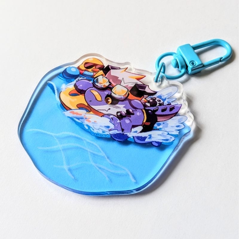 Summer Pool Series OC KEYCHAIN/ Furry/ Kemono/ Furry Character and Art ...