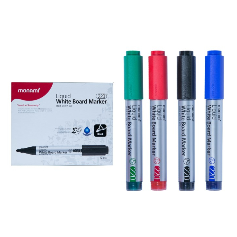 MONAMI SIGMAFLO WHITEBOARD MARKER CHISEL 220 (AVAILABLE IN 4 COLOURS ...