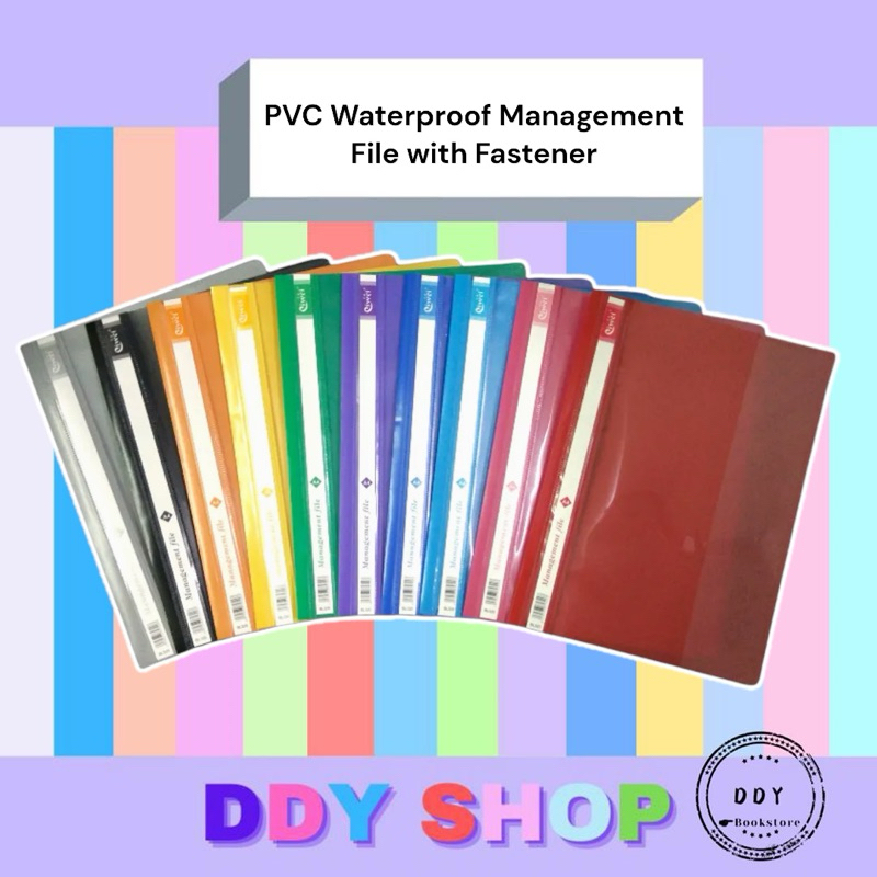 PVC Waterproof A4 Management File with Fastener Document Folder ...