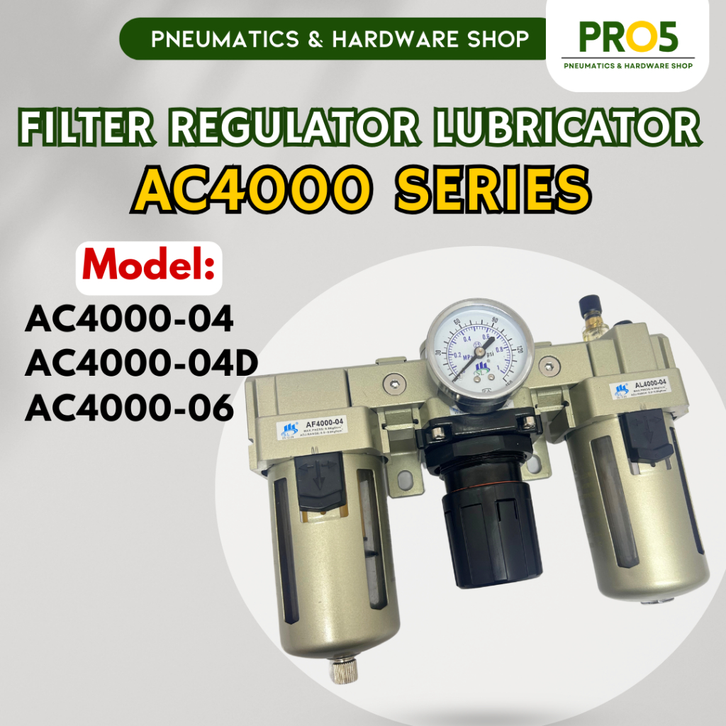 AC4000-04 AC4000-04D AC4000-06 Pneumatic Air Pressure Filter Regulator ...