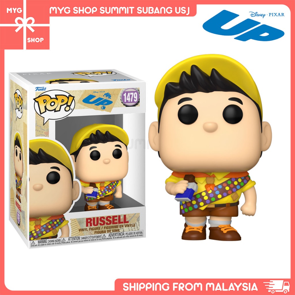 Funko Pop Russell with Chocolate Bar Disney Pixar Up Anime Collectibles ...