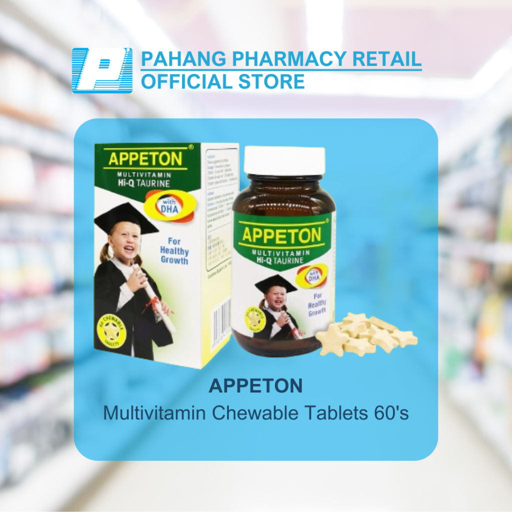 APPETON Multivitamin 60's Chewable Tablets (Lysine/Hi-Q Taurine ...