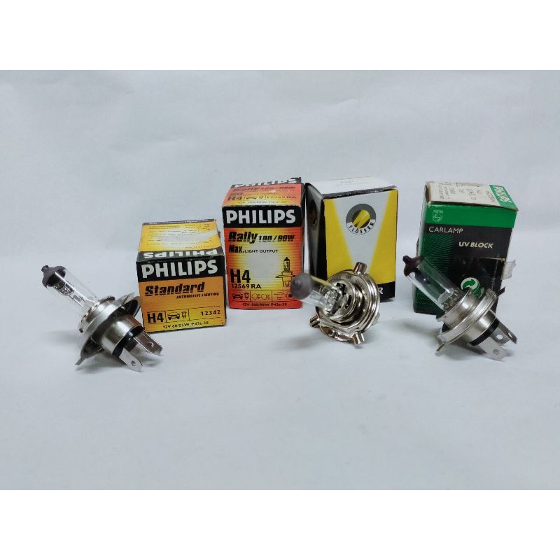 H4 HALOGEN BULB P43T 12V 60/55W 100/90W | Shopee Philippines