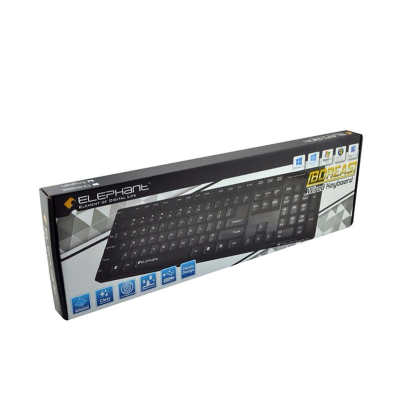 Elephant Boreas Water Resistant USB Wired Keyboard | Shopee Philippines