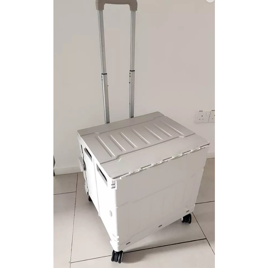 80l Foldable Trolley Cart 8 Wheels Shopping Trolley 100kg Foldable ...