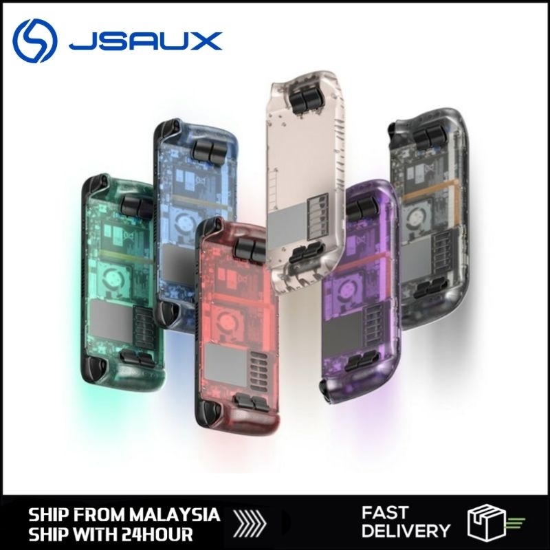 Jsaux Official Colorful Transparent Back Plate for Steam Deck DIY Clear ...