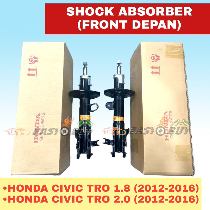JAPAN HONDA (FRONT DEPAN) SHOCK ABSORBER - HONDA CIVIC FB TRO 1.5 HYBRID / 1.8 / 2.0 KIRI KANAN ...