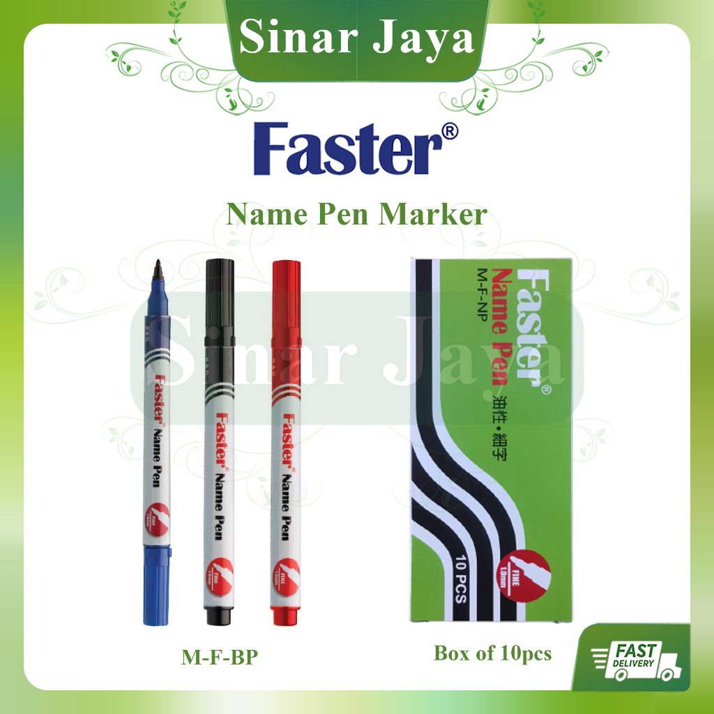 [SJ] Faster Name Pen Marker / Permanent Marker / CD Marker Pen (1box ...