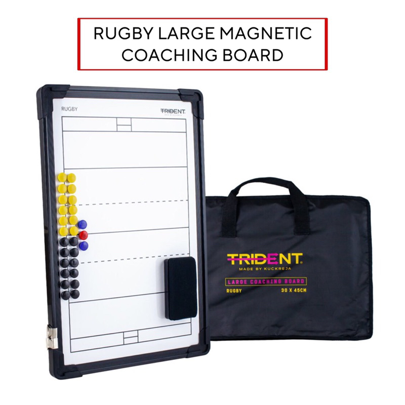 Trident Rugby Magnetic Whiteboard Coaching Board Strategy Tactical ...