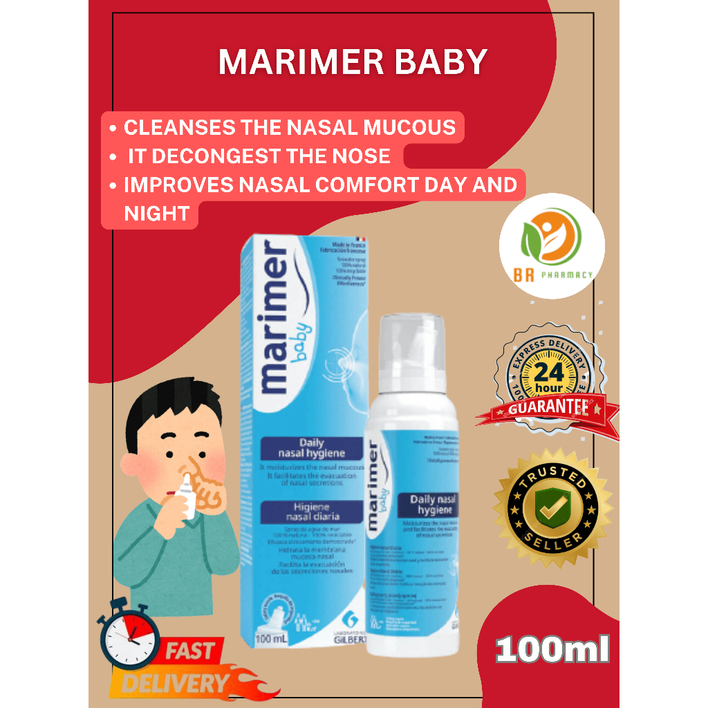 Marimer Baby Daily Nasal Hygiene 100ML (EXP 08/2025) | Shopee Philippines