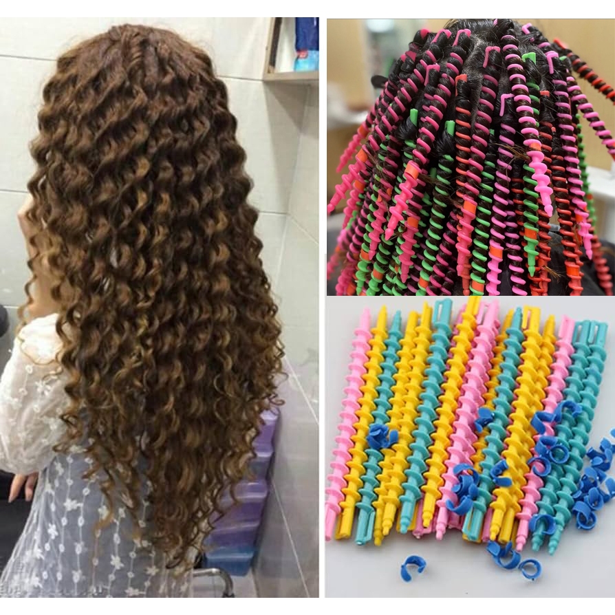 Plastic Spiral Hair Perm Rod Spiral Rod Plastic Long Barber ...