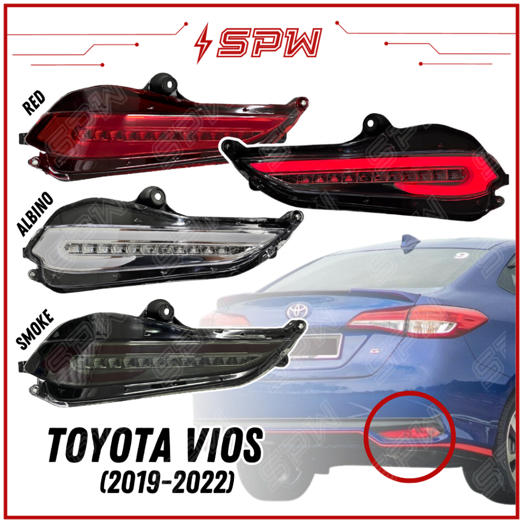 Toyota Vios (2019-2022) LED Reflector Rear Bumper NSP151 NCP151 DRL ...