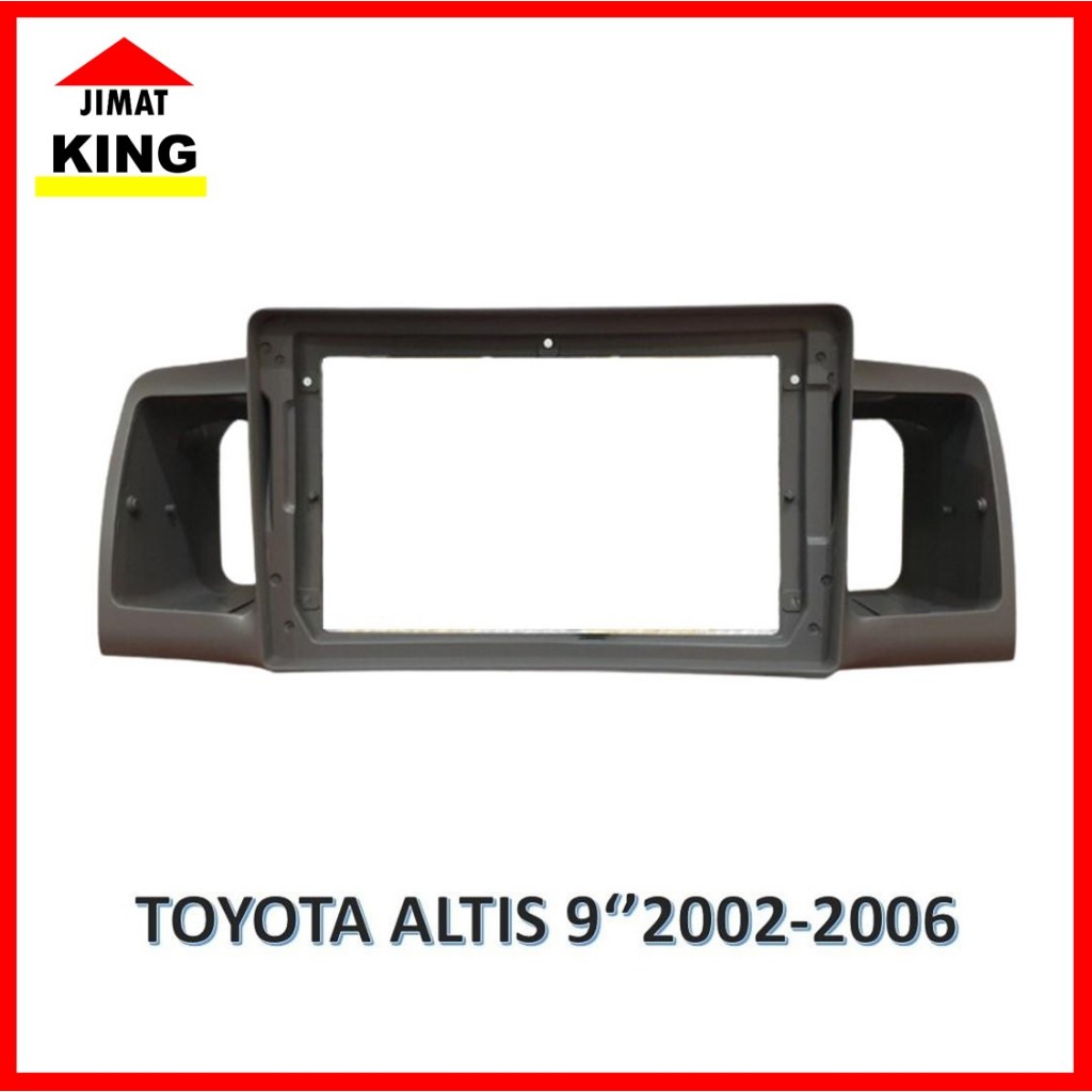 Android Player Casing TOYOTA ALTIS 9'' 2002-2006 BLACK (WIth PNP Socket ...