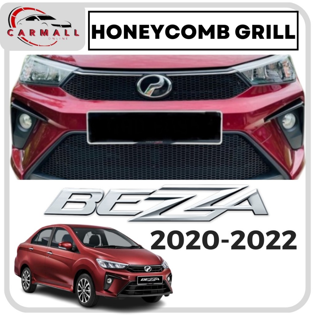 Perodua Bezza 2020-2025 Cut Honeycomb Grill Full Set Top Bottom ...