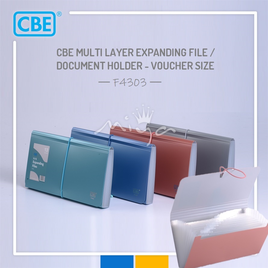 CBE EXPANDING FILE ACCORDION FILE DOCUMENT BAG POCKET FILE - VOUCHER ...
