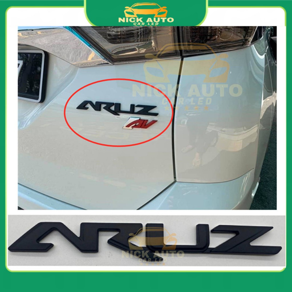Perodua Aruz Logo Black Wording Emblem with Tape | Shopee Philippines