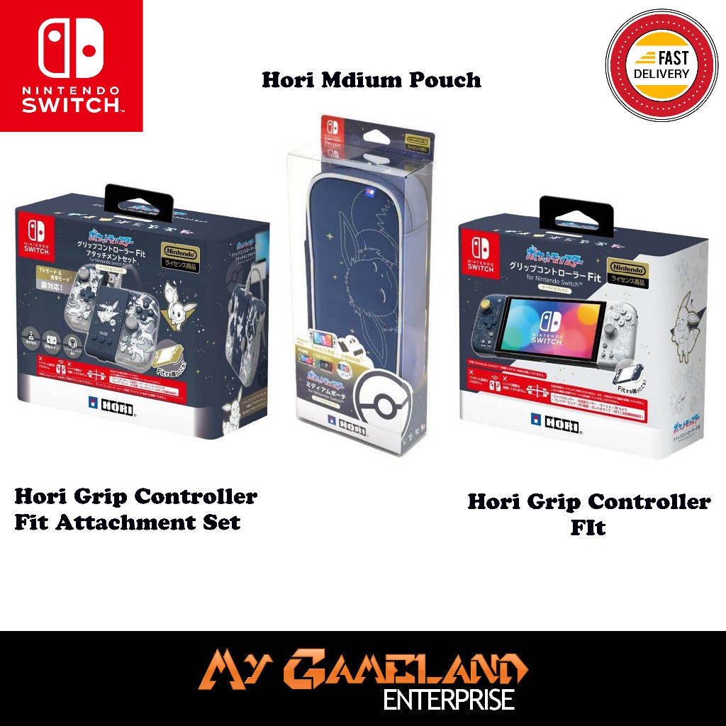Nintendo Switch Hori Eevee Grip Controller Fit Attachment Set / Medium ...