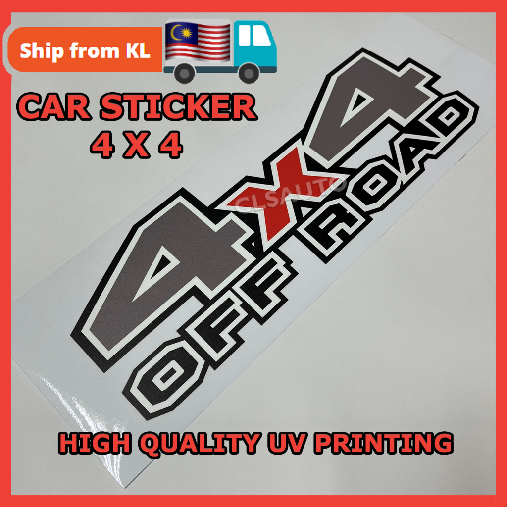 Offroad Sticker 4x4 - Hilux Raptor Wildtrak Triton Navara DMAX (1 Pcs ...