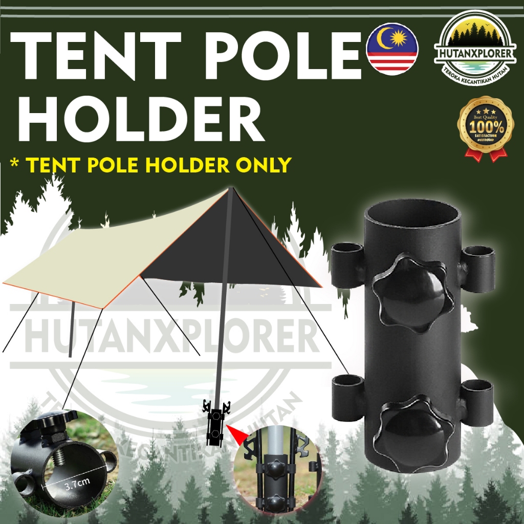 1PCS Tent Pole Holder Stabilizer Awning Tarp Flysheet Rod Camping Tube ...