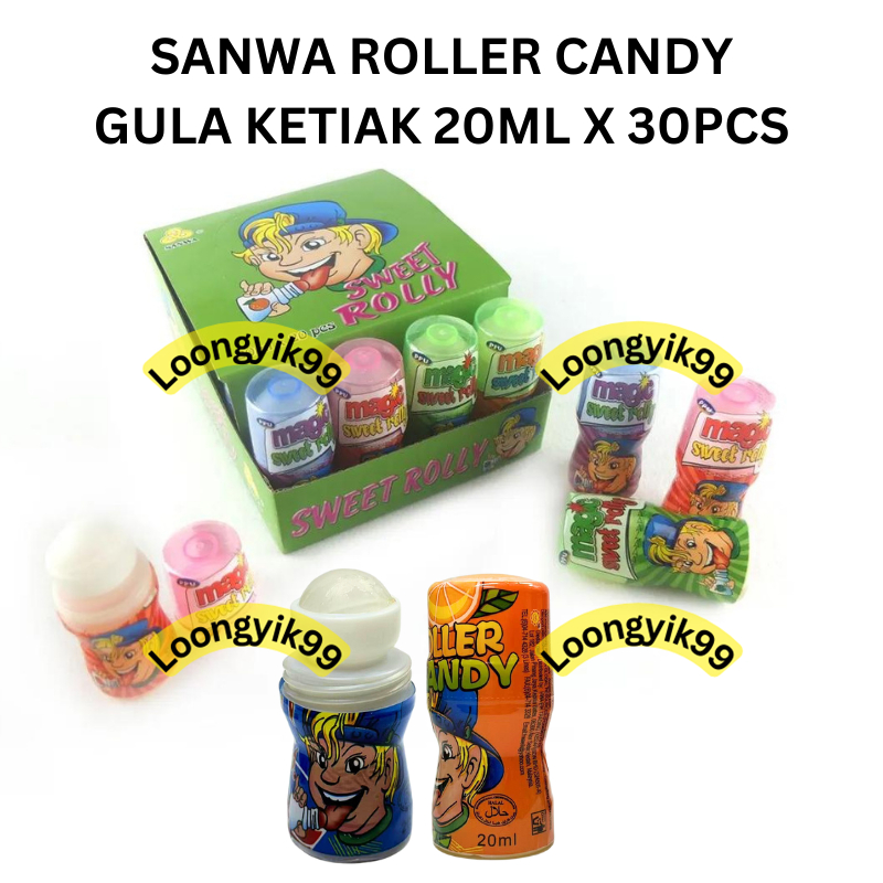 Sanwa ROLLER CANDY Underarm Sugar 20ML X 30PCS | Shopee Philippines