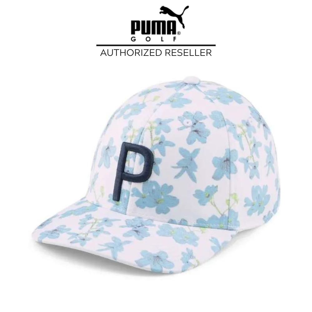 Puma Golf Verdant P Cap Botanical Themed Snapback Floral Patern Free ...