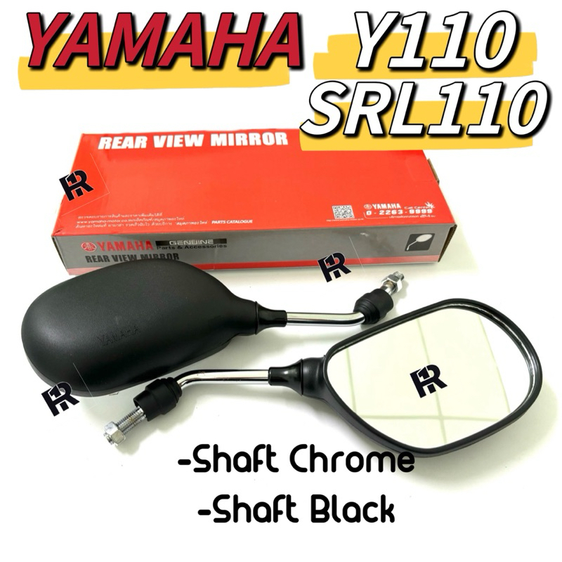 YAMAHA Y110 SRL110 Side Mirror Cermin Tepi Standard & Chrome Batang ...