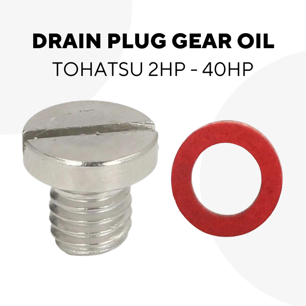 TOHATSU GEAR OIL DRAIN PLUG 2HP - 40HP 6HP 8HP 9.8HP MERCURY JAPAN ...