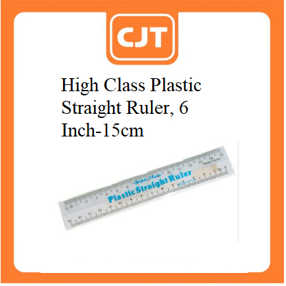 High Class Plastic Straight Ruler, 6 Inch-15cm | Shopee Philippines