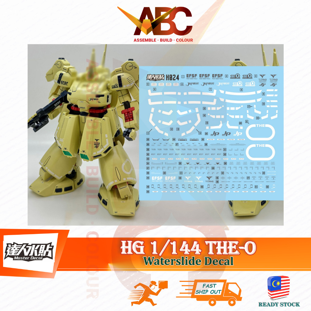 (Master) Waterslide Decal - HG 1/144 The-O (Fluorescent) PMX-003 The O Model Water H024 铁奥高达 ...